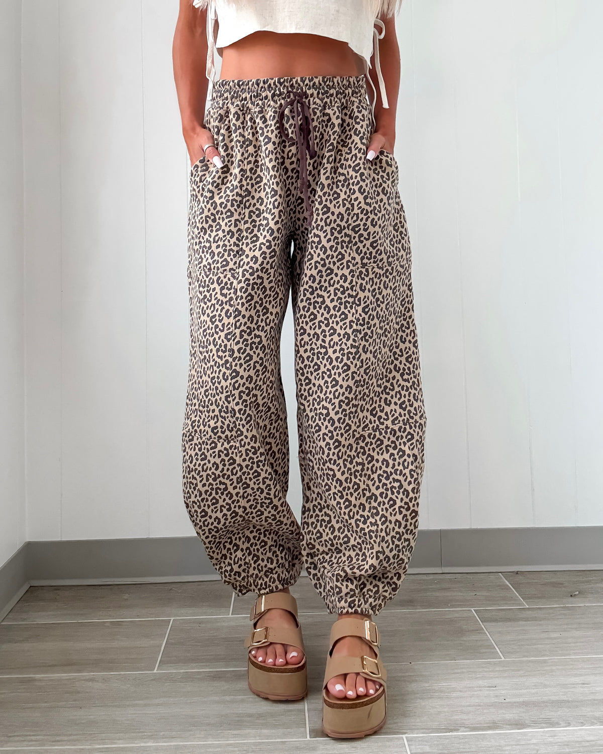 Fierce & Free Leopard Joggers | Bar T Boutique LLC